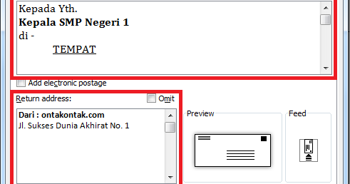 Cara Penulisan Alamat Pada Amplop Surat - Kumpulan Surat Penting
