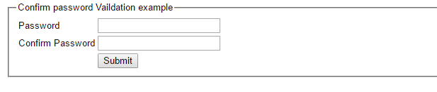 Client Side Password And Confirm Password Validation In Mvc Using Data