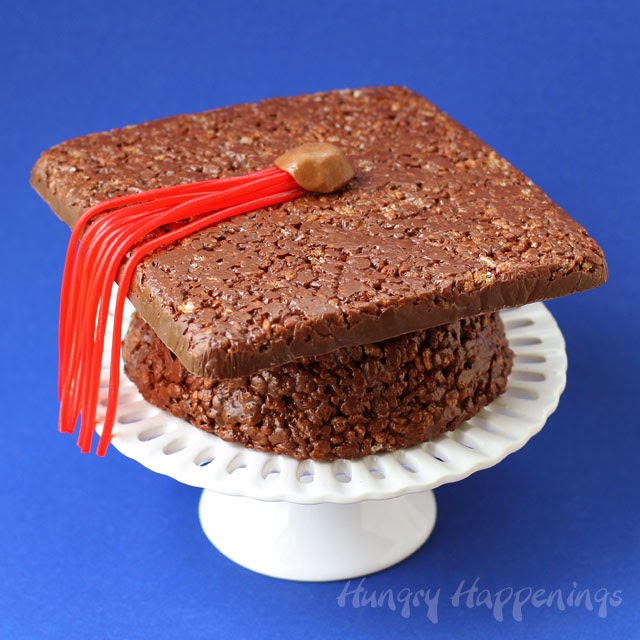 Cocoa Krispies Treat Graduation Cap | Hungry Happenings | Bloglovin’