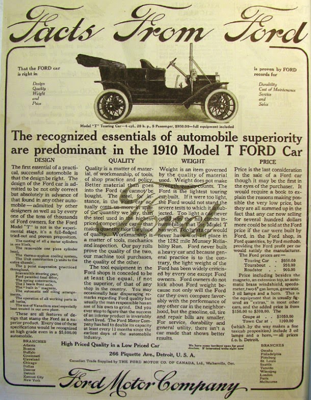 Early Advertisements of Ford Motor Company From the 1900s ~ Vintage ...