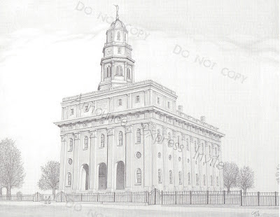A Pocket full of LDS prints: Temple Drawings