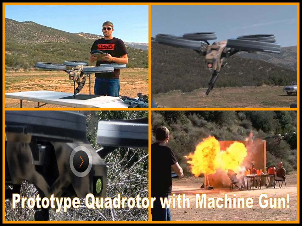 Prototype Quadrotor with Machine Gun Video Free Download—to See What ...
