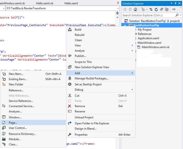WPF Thoughts: Using the NavigationService