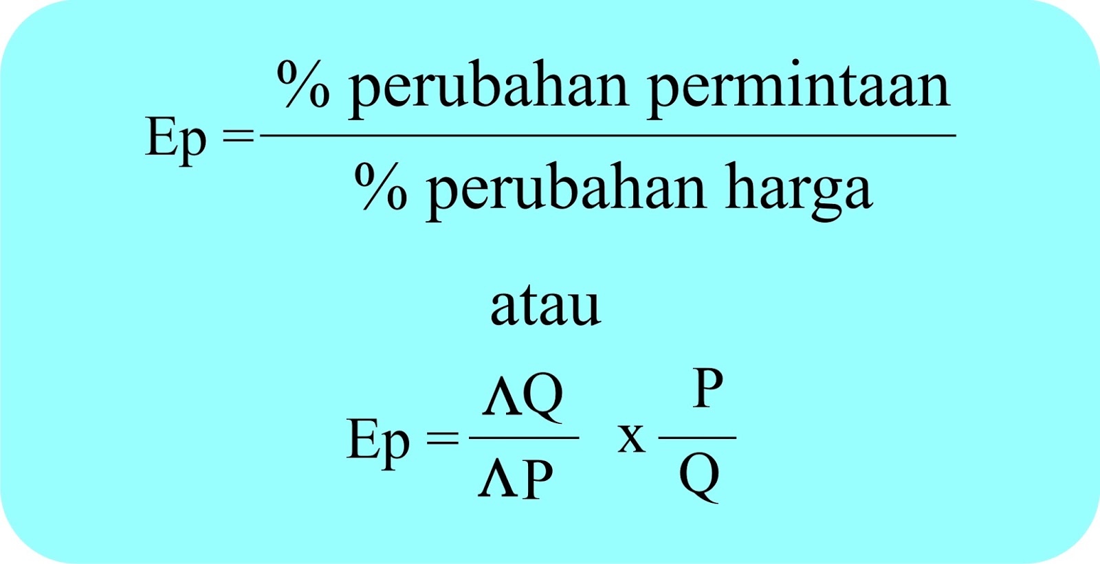 Pengertian Elastisitas Permintaan dan Penawaran