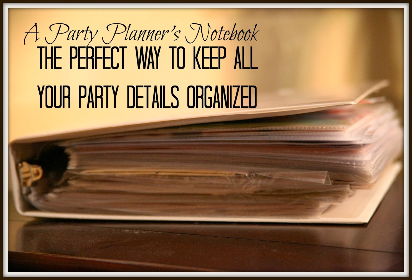 The Rasmussen Rag: A Party Planner's Notebook