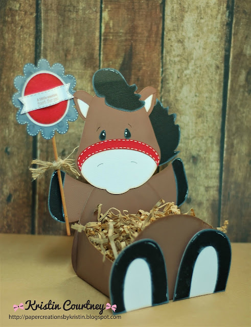 Paper Creations by Kristin: Horse Gift Box with Card
