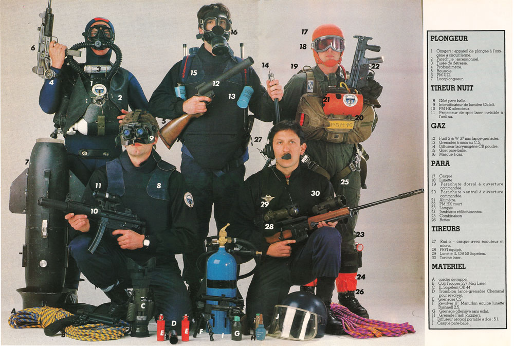 Gsg9 1/87 Unité spéciale: Equipements du GIGN