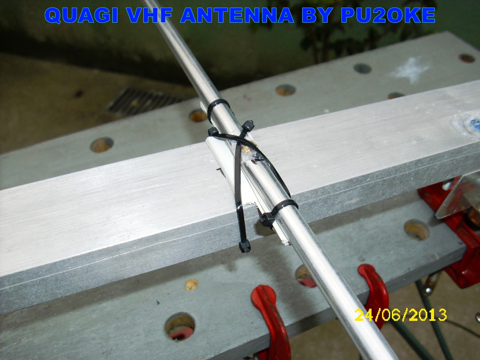 PU2OKE - S.RICARDO: HOMEBREW QUAGI ANTENNA VHF/UHF BY PU2OKE