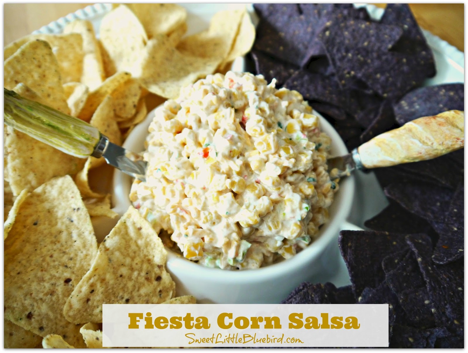 Fiesta Corn Salsa Dip - Sweet Little Bluebird