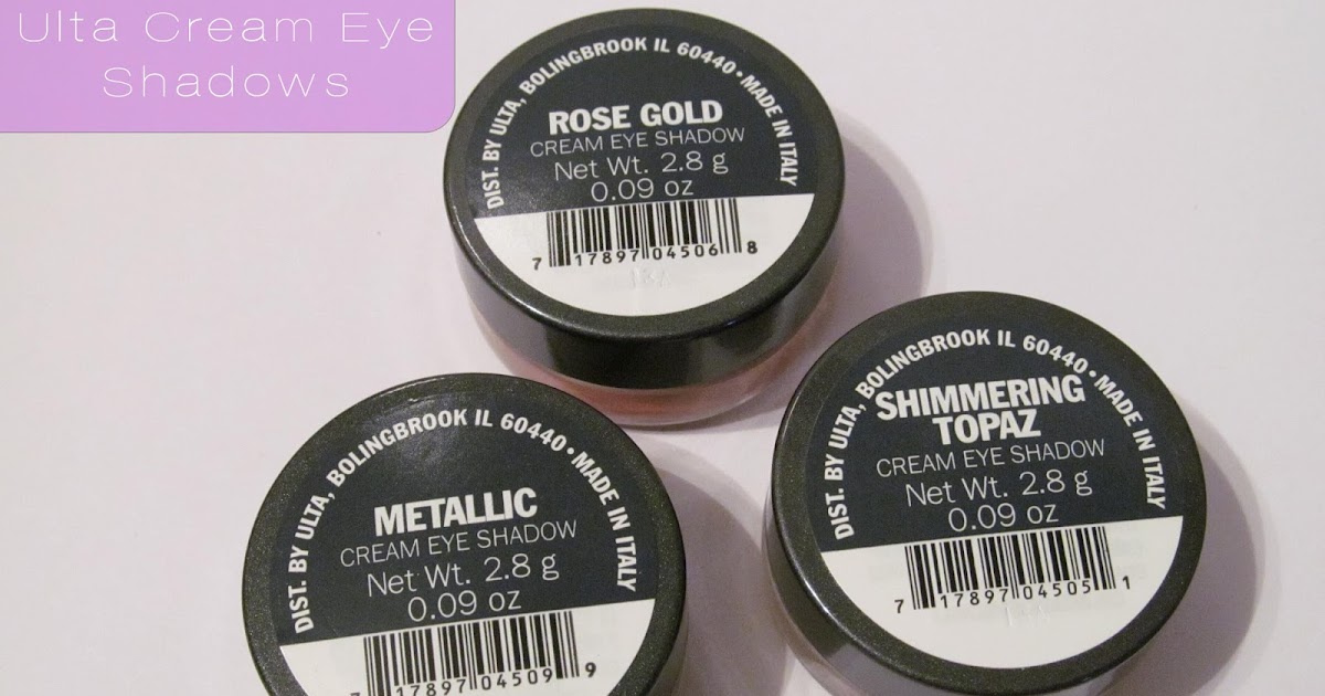 Glazed Over Beauty: Ulta Color Coat Cream Eye Shadows
