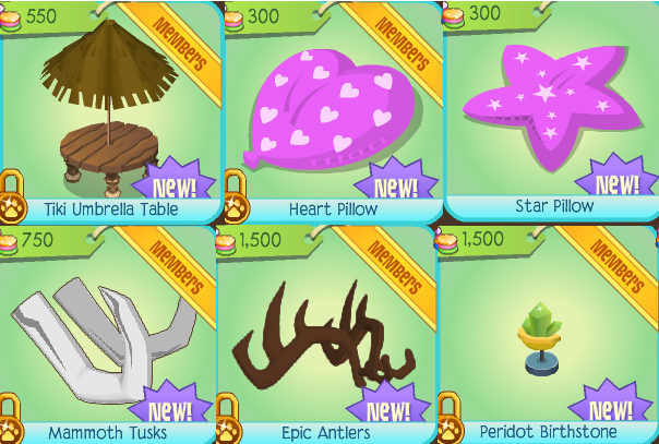 Animal Jam Jewel: Tall Tiki Table