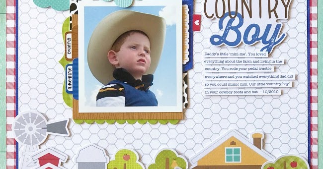Doodlebug Design Inc Blog: Embellishing Focus | Country Boy Layout by ...