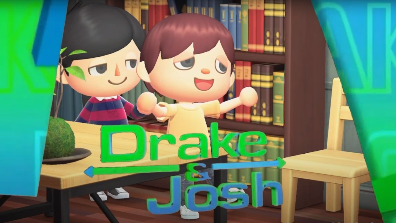 NickALive!: 'Drake & Josh' Fan Recreates Show's Intro Using Animal Crossing