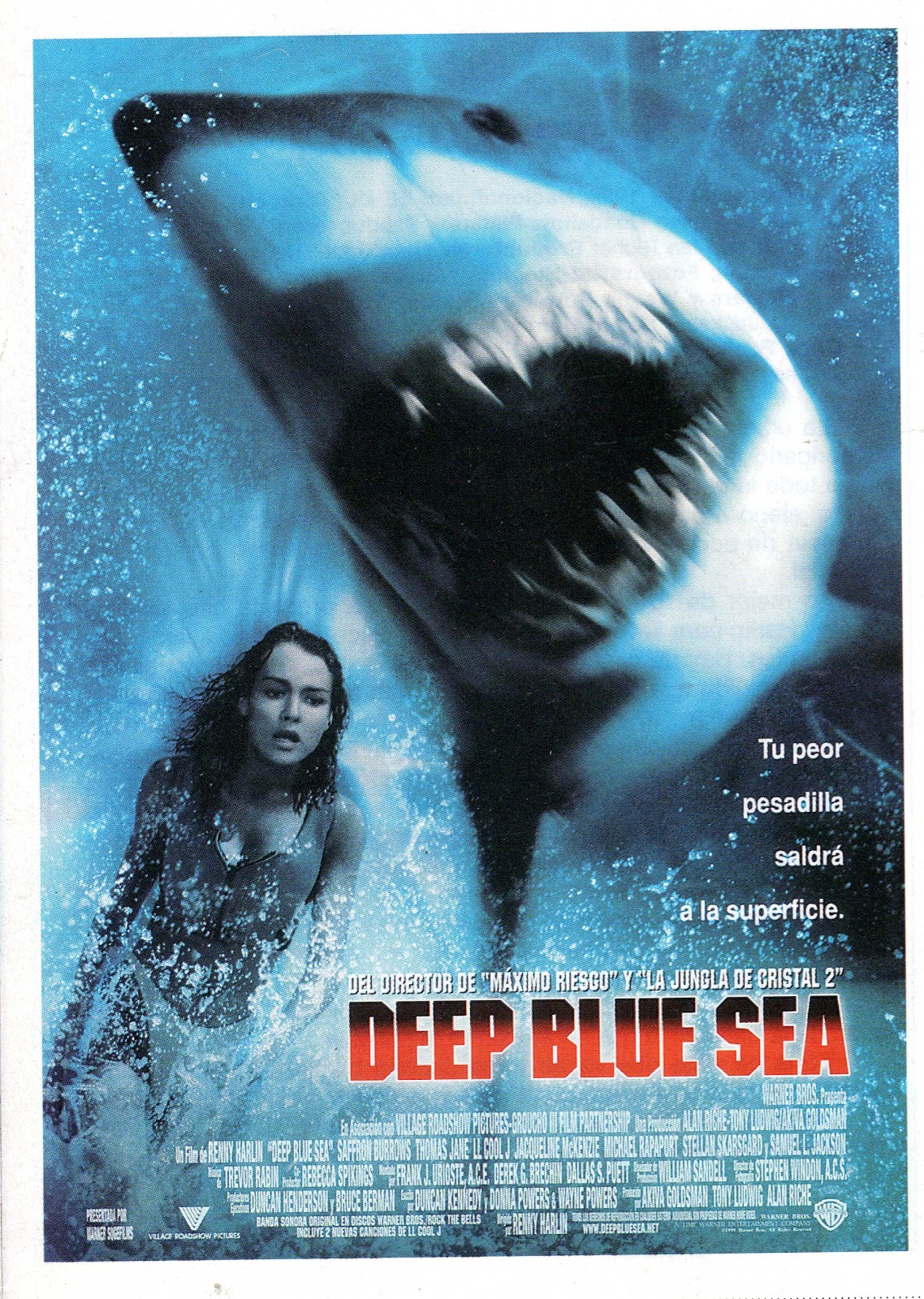 Cartells de cine: 425-Deep blue sea(1999)