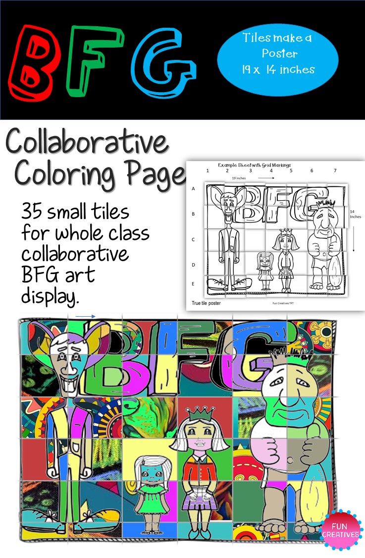 Fun Creatives : BFG Collaborative Coloring Posters