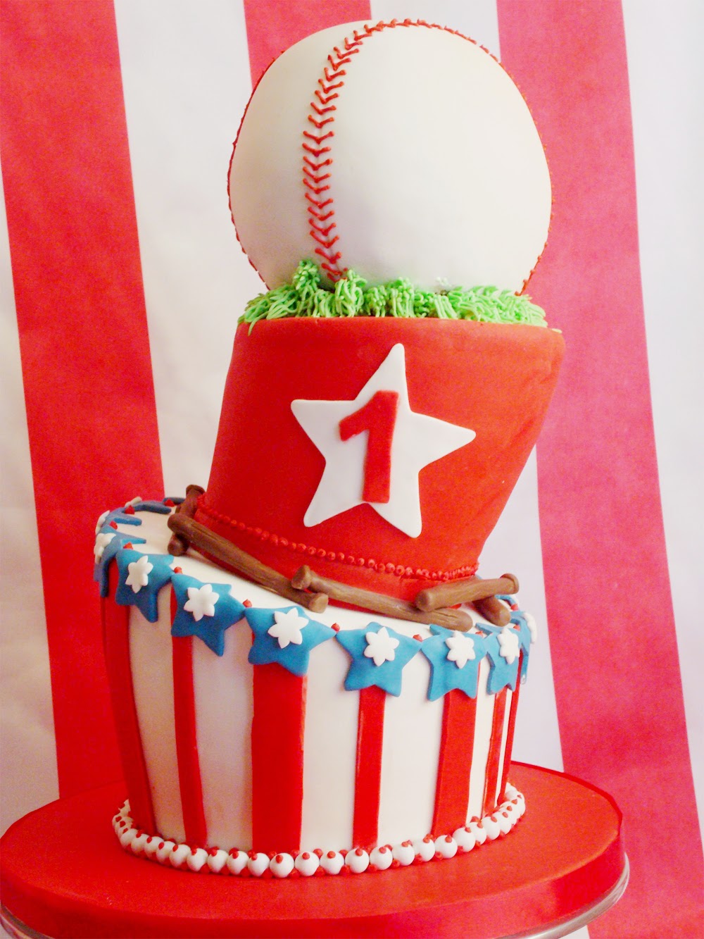 Angel Cakes Bakery: Baseball 1st Birthday