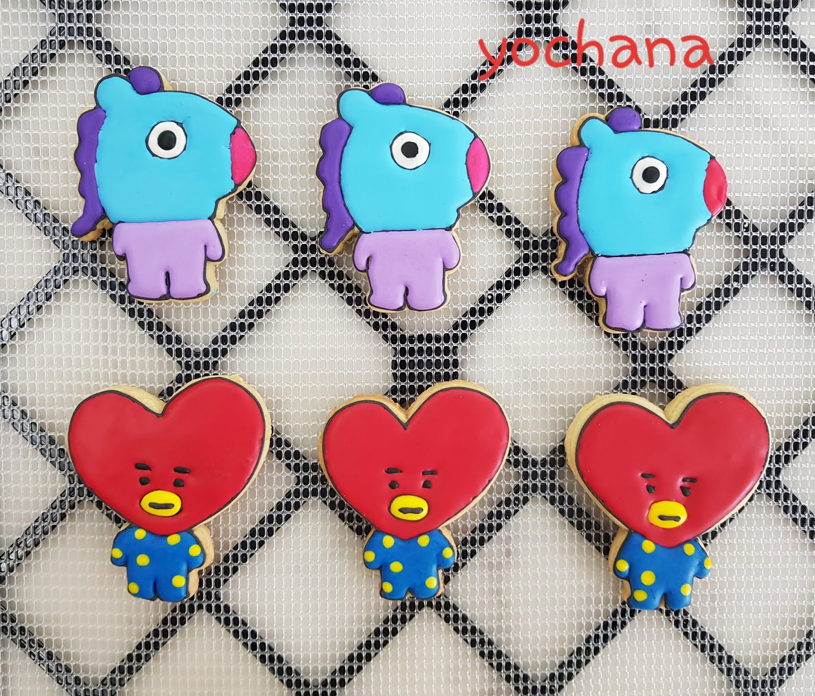 Yochana's Cake Delight! : BT21 Cookies