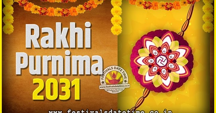 2031 Rakhi Purnima Date and Time, 2031 Rakhi Purnima Calendar ...