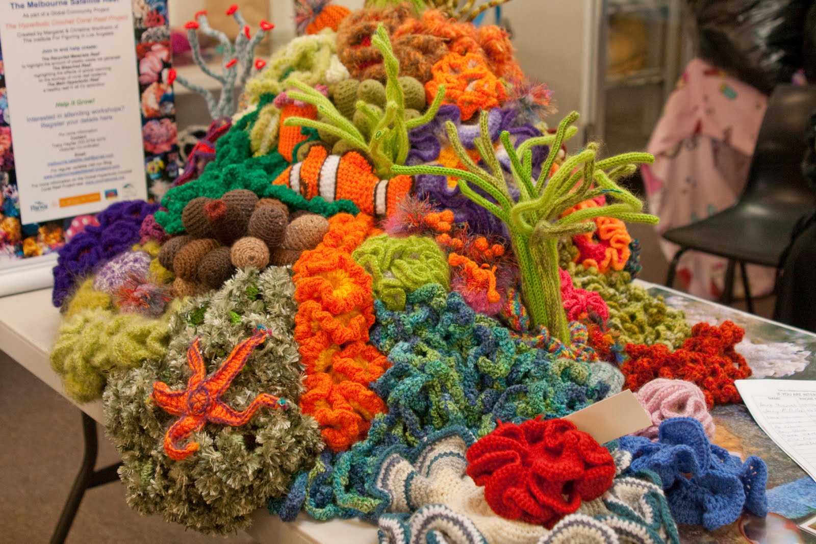 create: Hyperbolic crochet coral reef