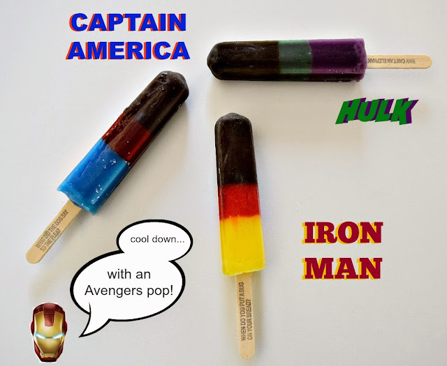 Sugar Swings! Serve Some: These Avengers Popsicles are so fun!