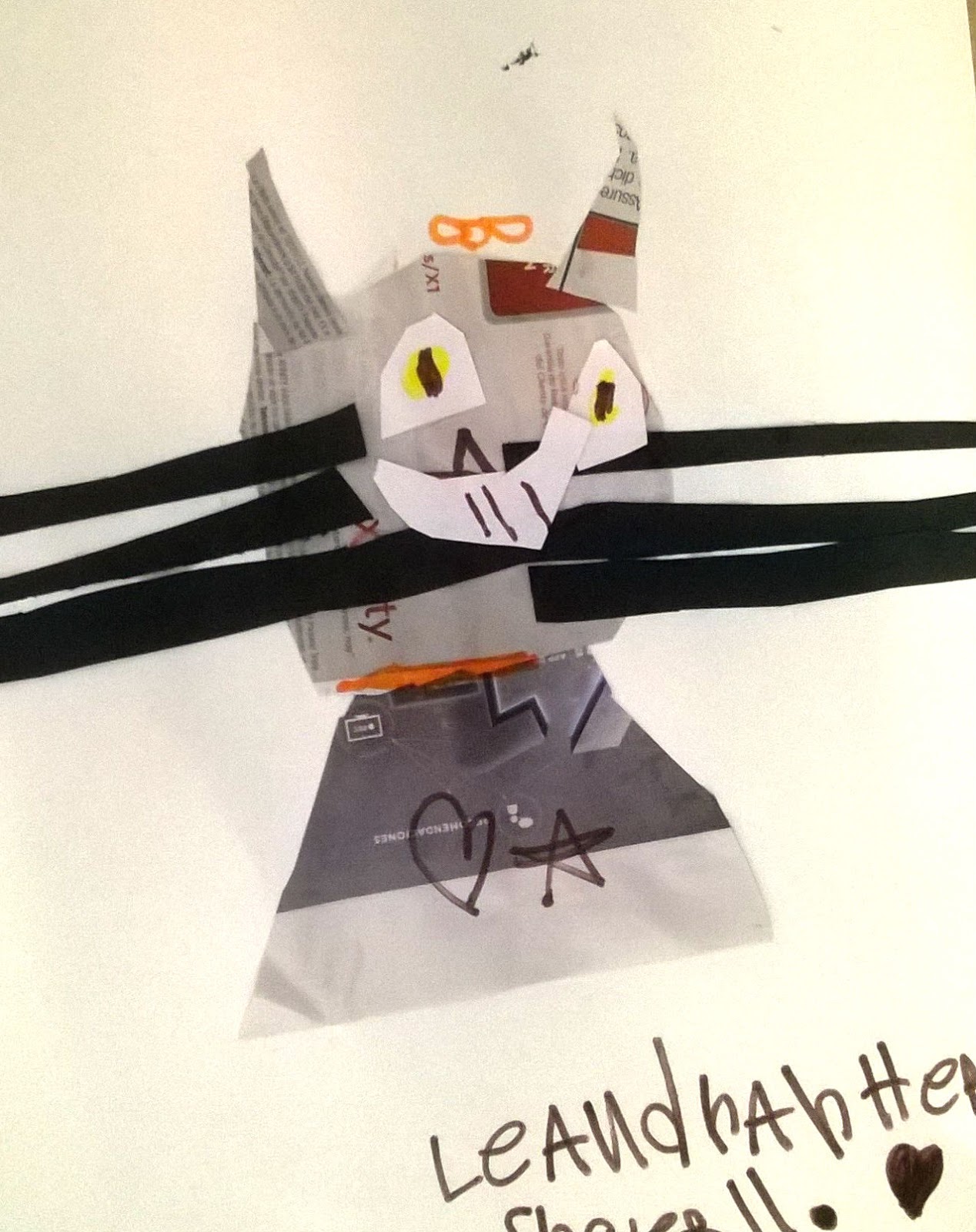 King Elementary Art Room: 1st Grade Cat Collage