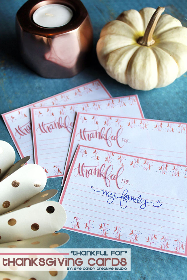 Eye Candy Creative Studio: FREEBIE :: Thankful For Cards