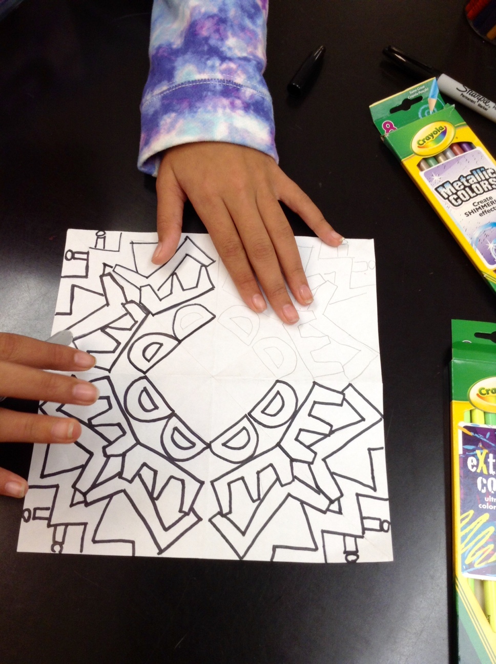 Art at Hosmer: Radial Symmetry Name Designs