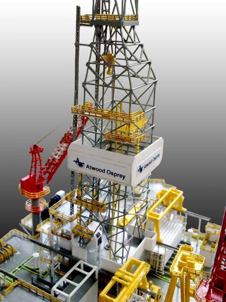Offshore Oil Rig Model Atwood Osprey | Manufacturing of scale ship models