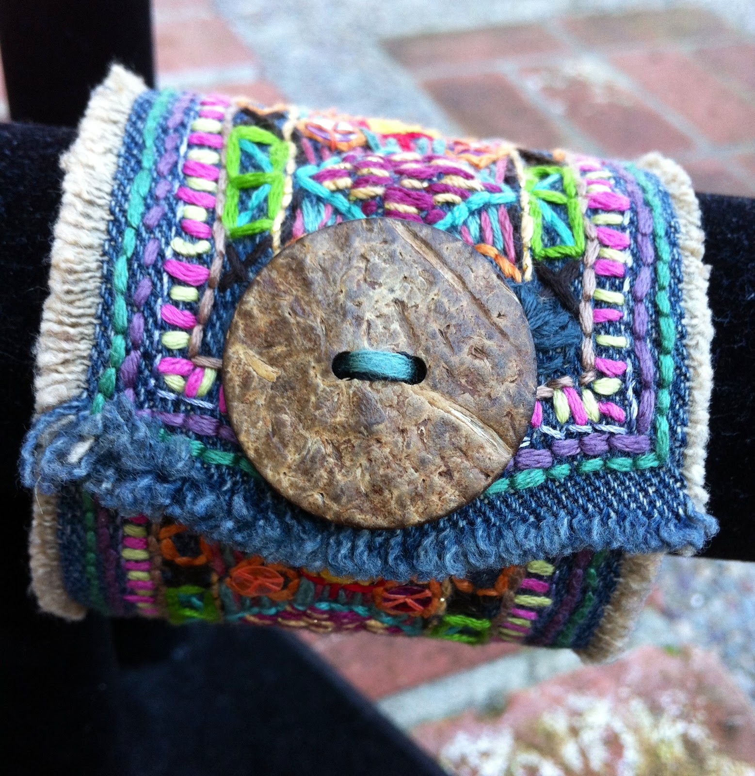 Penny Lane Ink: Denim Cuff Bracelets by Rebecca