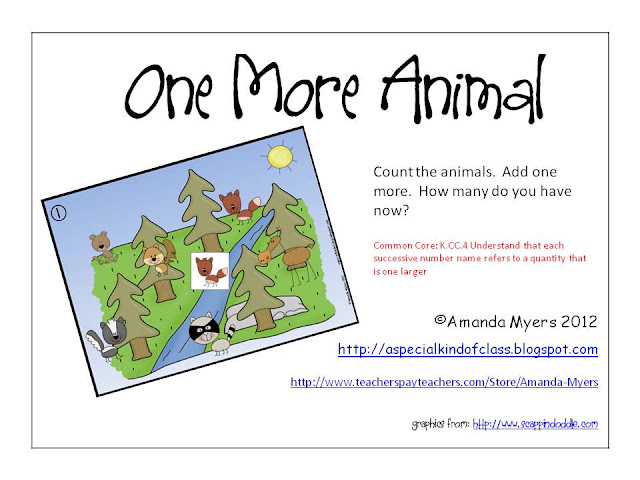 A special kind of class: New Forest Animal Math Work stations