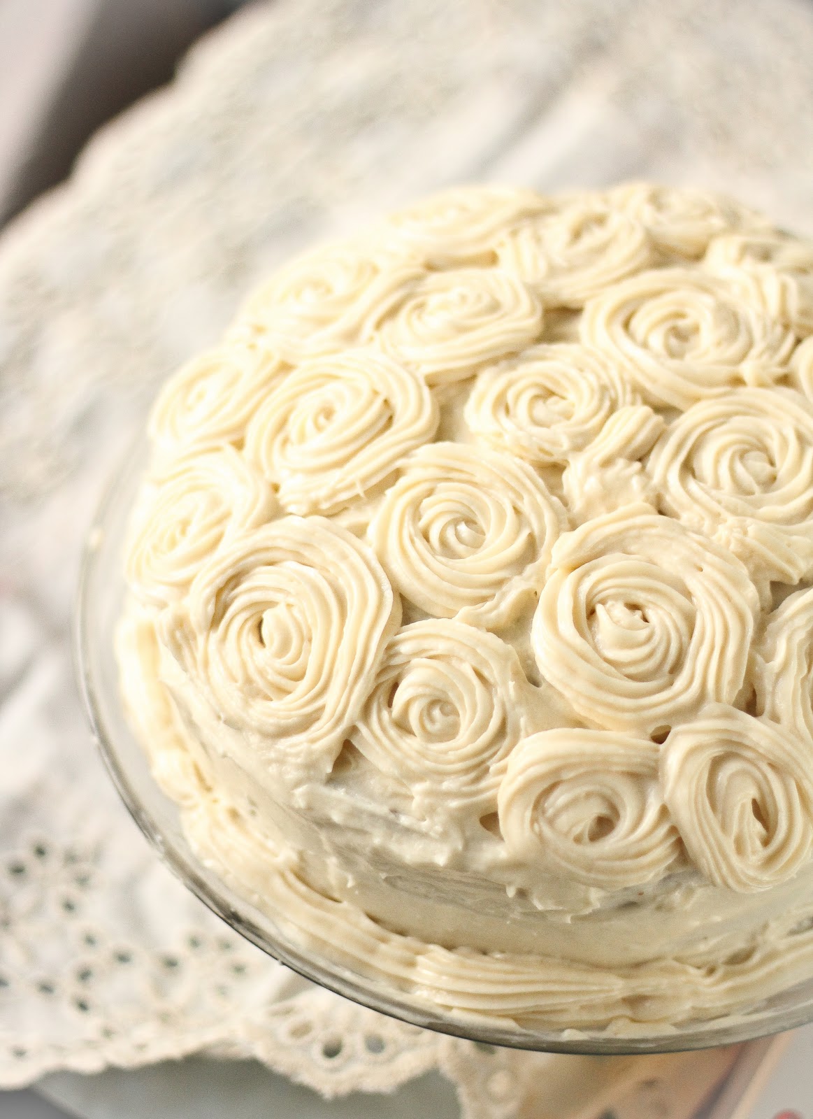 Taro Cake with Cream Cheese Frosting - Adventures in Cooking