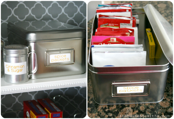 DIY Spice Packet Organizer and other Wooden Crates for your Space