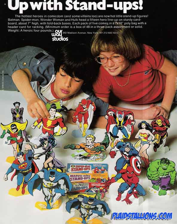 "Hero Envy" The Blog Adventures: THE STEALING OF THE SUPERHERO STAND-UPS