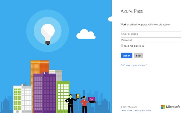 Activa tu Azure Pass ~ Comunidad ITPros-DC