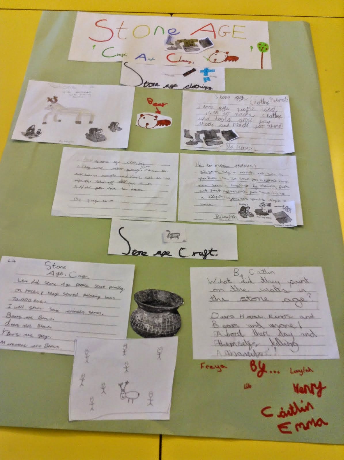 SPS Year 3: Fantastic posters about the Stone Age.
