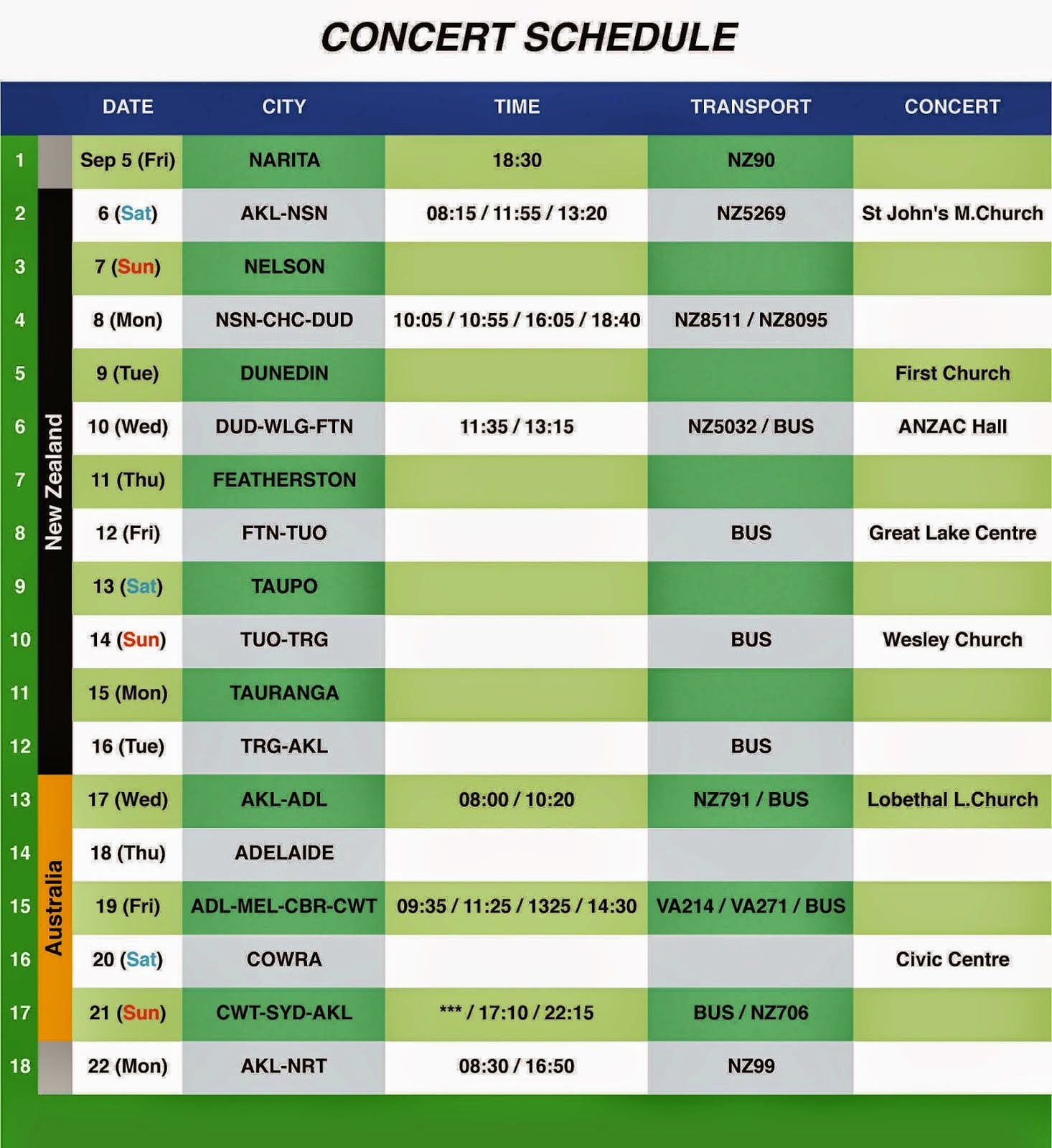 The 19th Goodwill Tour 2014 "Blog"