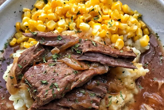 Instant Pot Round Steak & Gravy - Recipes Delicious