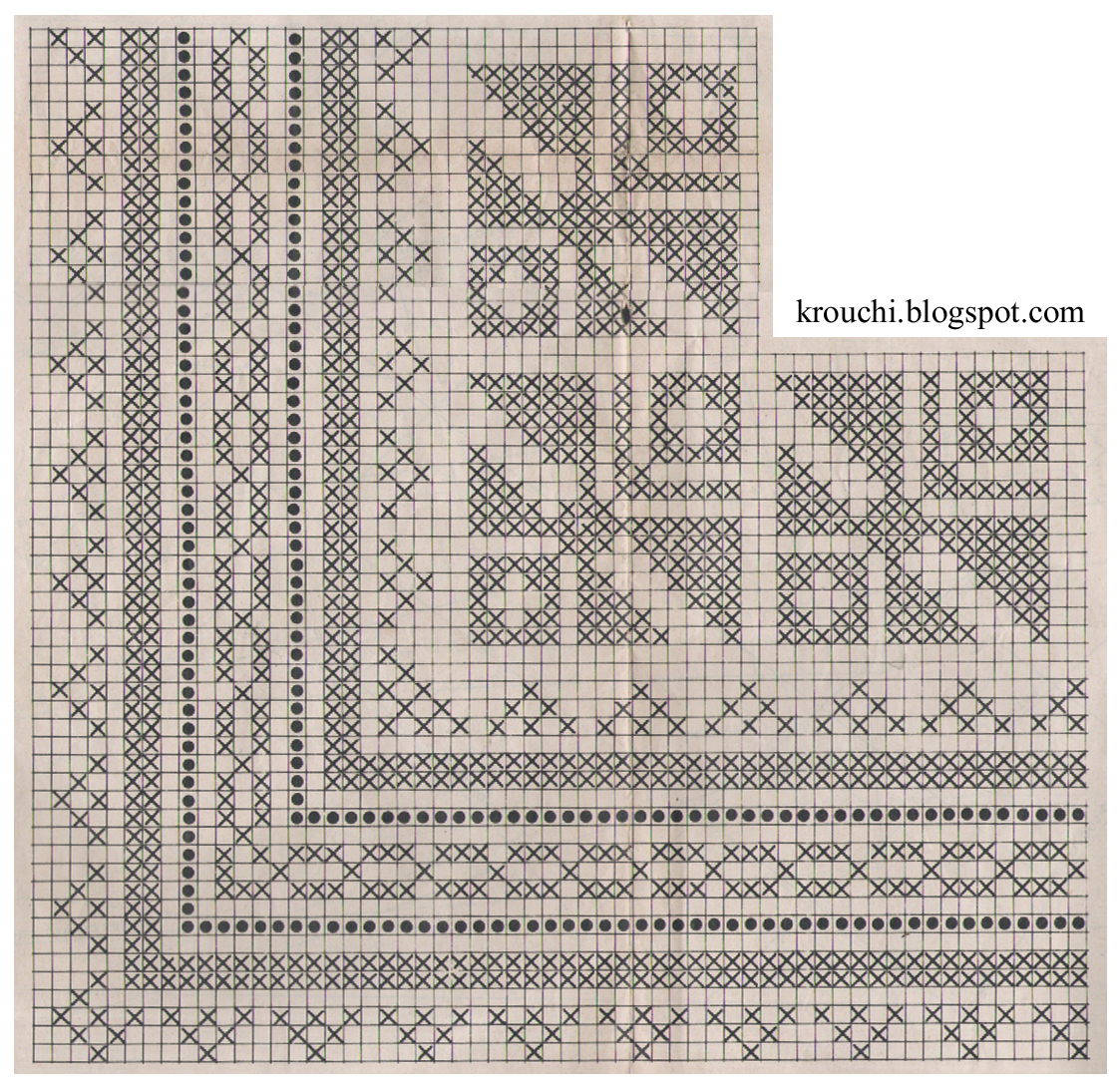 Crochet et Broderie: Au point de croix