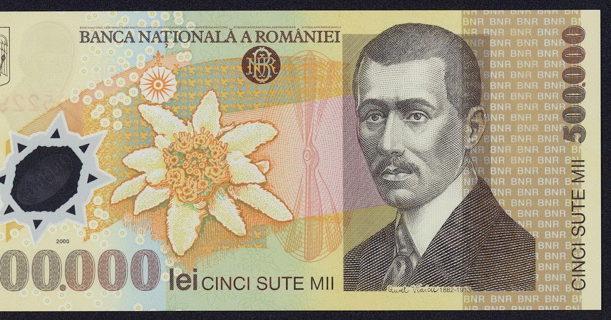 Romania 500000 Lei banknote 2000 Aurel Vlaicu|World Banknotes & Coins ...