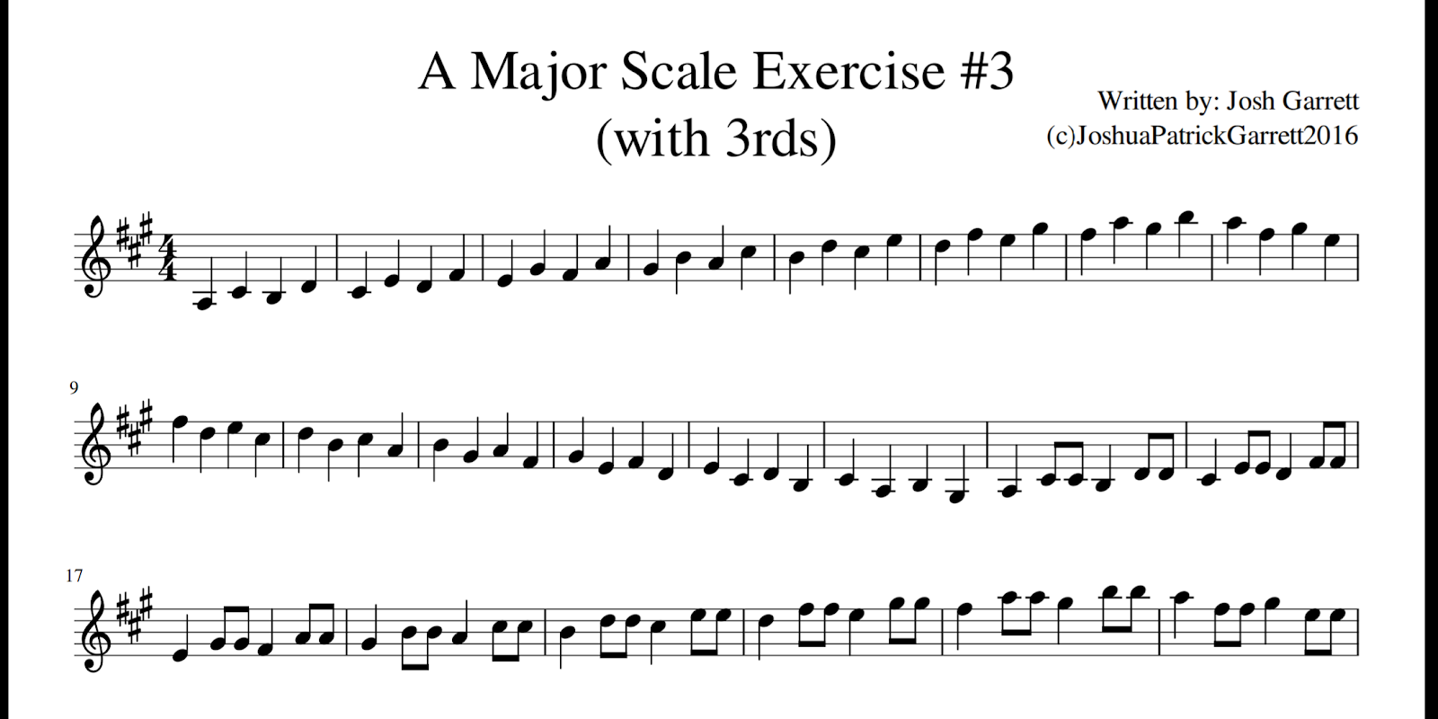 Three Scale Exercises in 11 Keys, Vol. 1