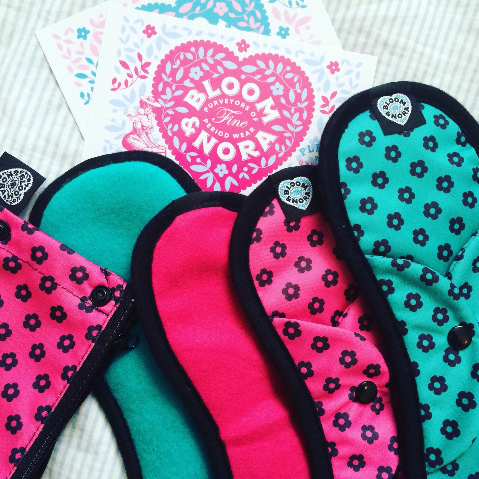 Reusable Cloth Sanitary pads from Bloom and Nora | Ana goes green ...