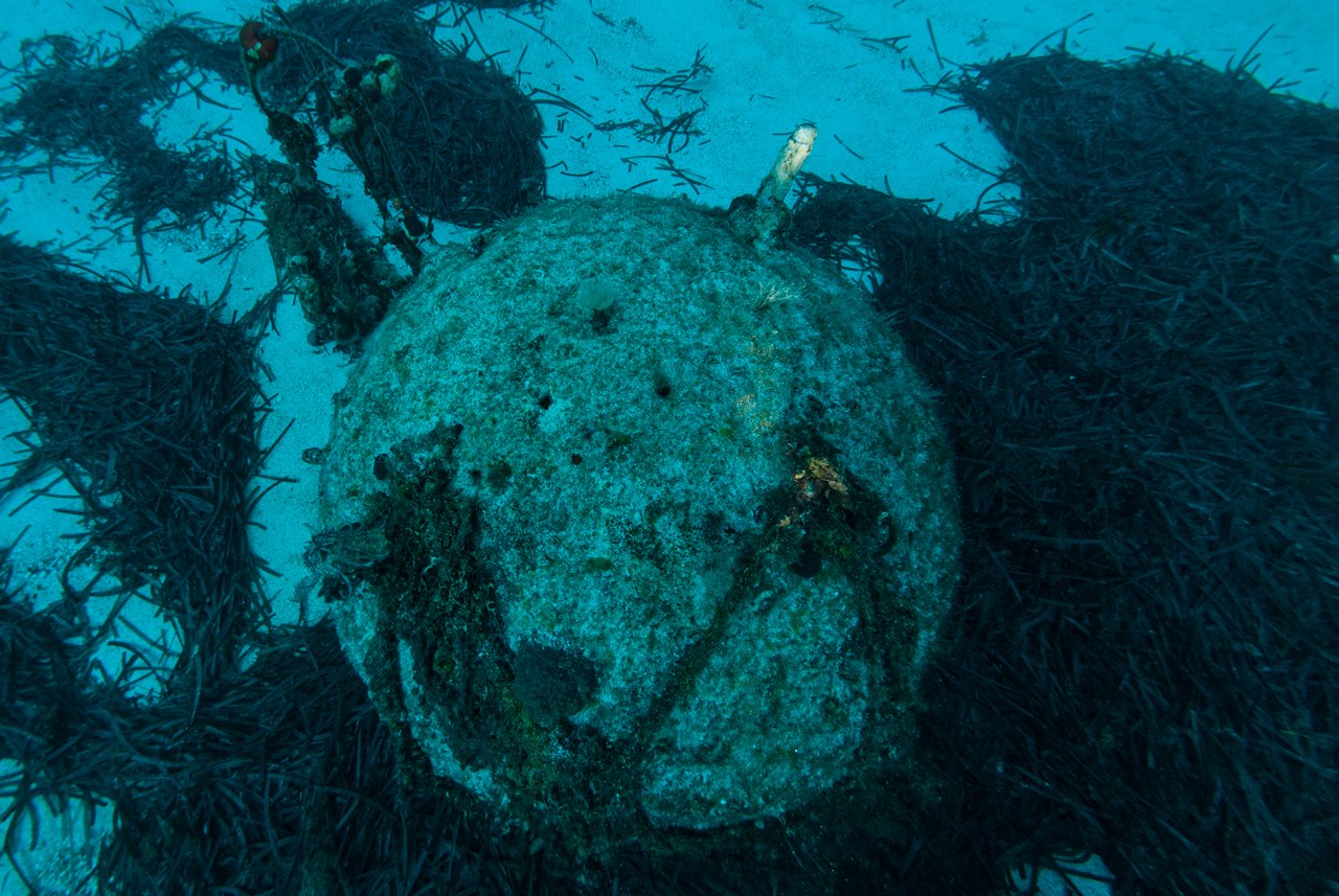 WW2 Wrecks by Pierre Kosmidis: FOUND! A WW2 German mine at a depth of ...