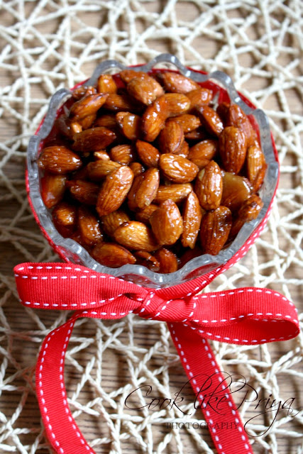 Cook like Priya: Candied Almonds | Roasted Almond Snack Recipe ...
