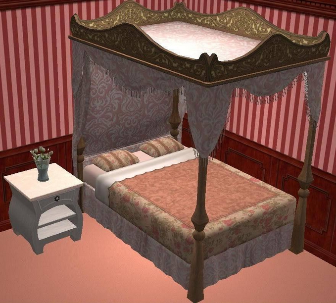 TheNinthWaveSims: The Sims 2 - World Adventures French Bed for The Sims 2
