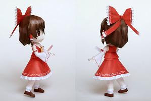 Touhou Project Hakurei Reimu Papercraft | Papercraft Paradise ...