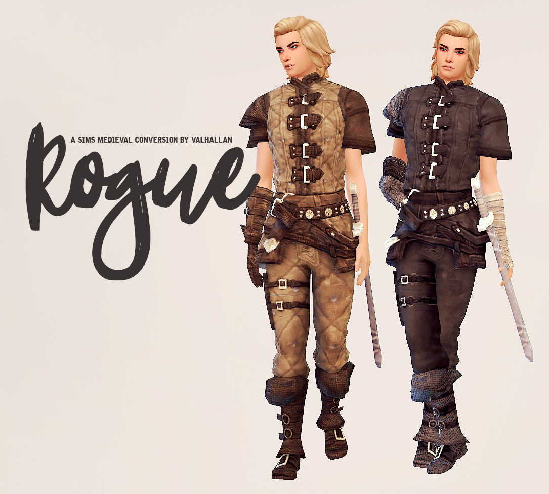 Rogue: a The Sims Medieval outfit conversion by Valhallan