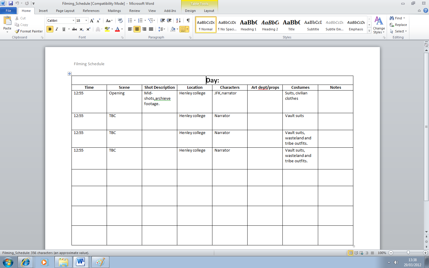 Unit 30 Advertisment Production For TV