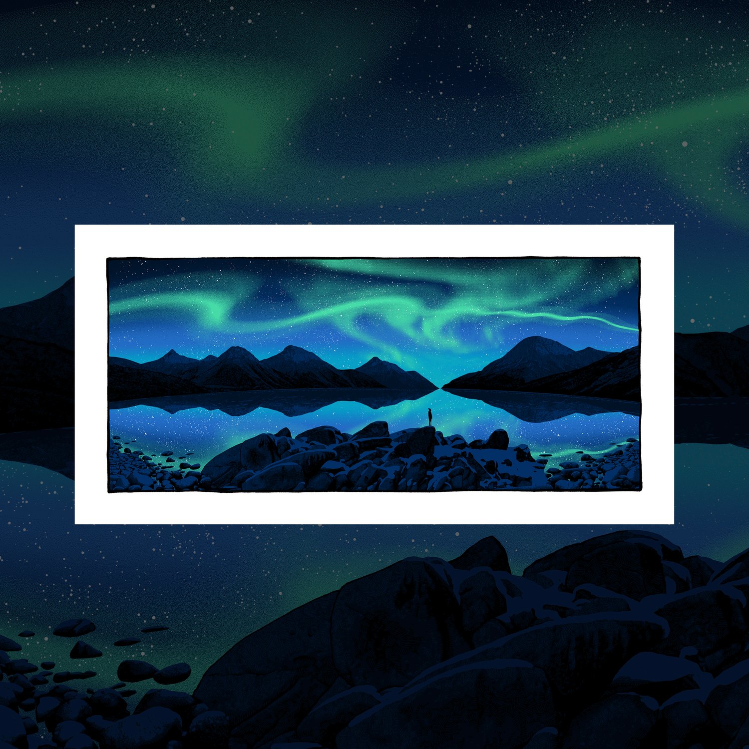 INSIDE THE ROCK POSTER FRAME BLOG: Dan McCarthy Reflections In Our Eyes ...