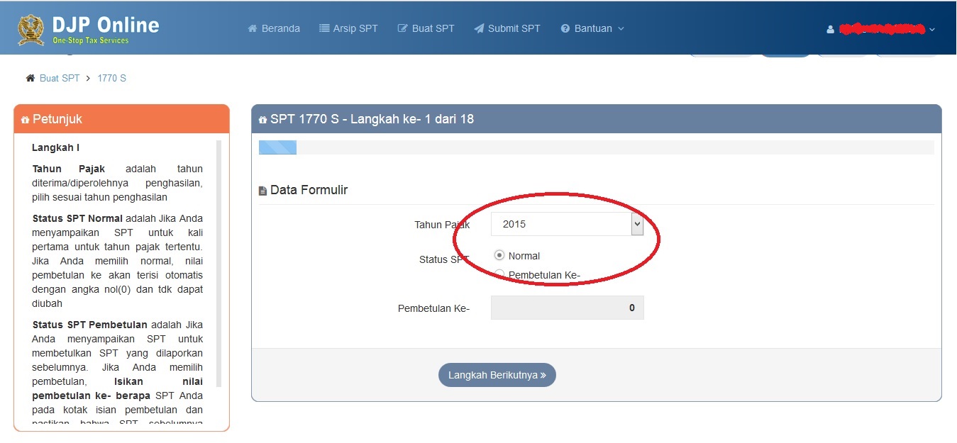 Panduan Pengisian SPT Tahunan PPh Orang Pribadi Formulir 1770 S dengan ...