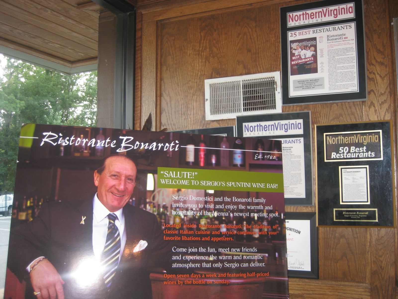 Northern Virginia Restaurant Blog: Ristorante Bonaroti - Fine Italian ...